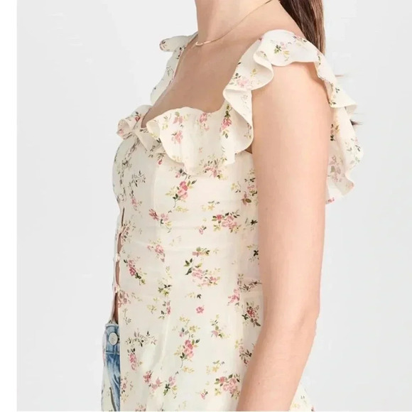 Reformation | Tops | Reformation Nwt Delaney Off The Shoulder Peek A ...